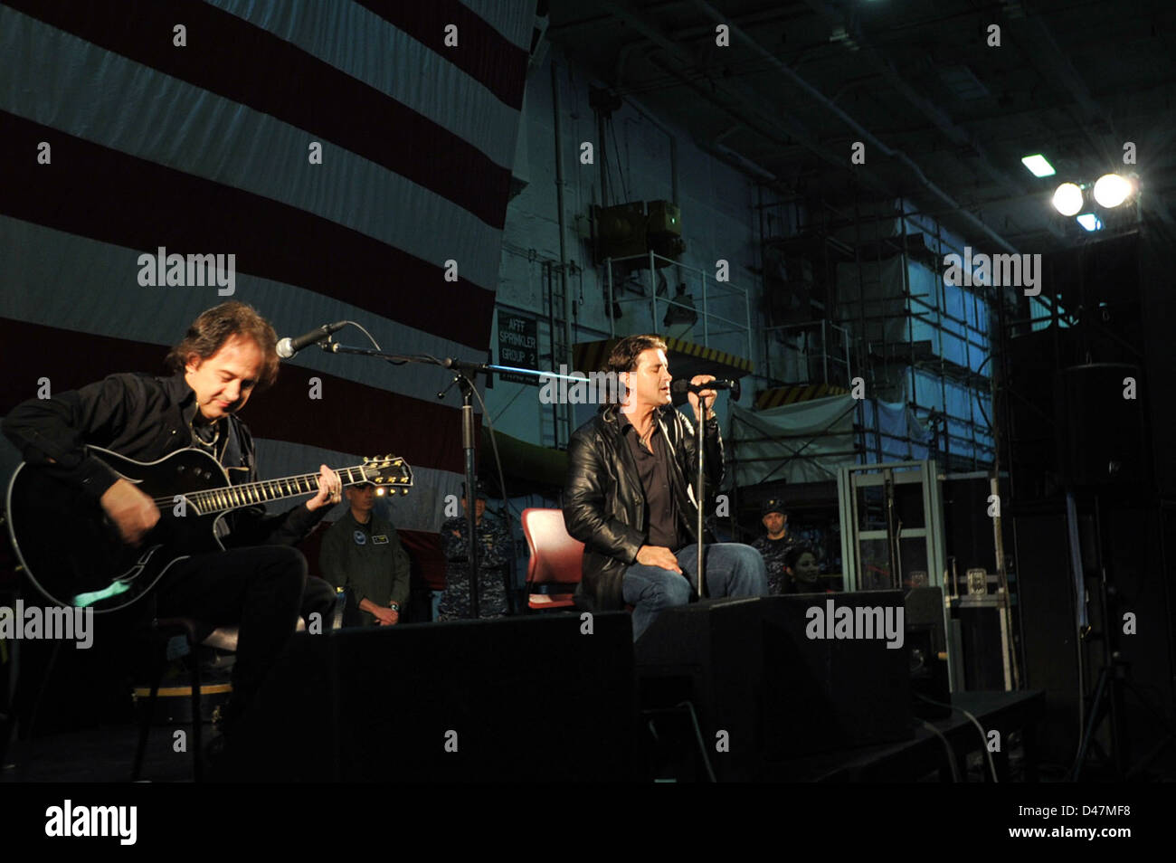 Scott Stapp, lead singer of Creed, performs an acoustic rock concert ...