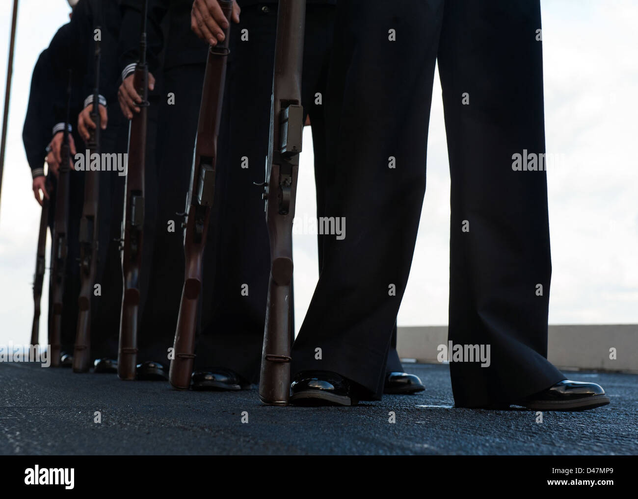 Honor guard aboard uss hi-res stock photography and images - Alamy