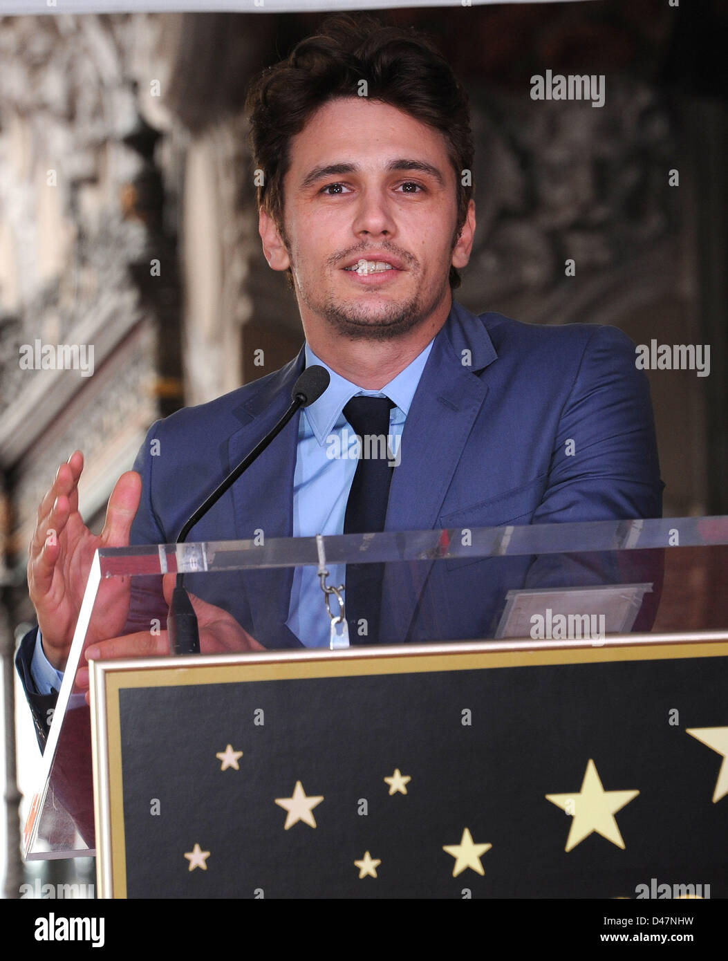 Hollywood, California, USA. 7th March 2013. James Franco arrives for ...