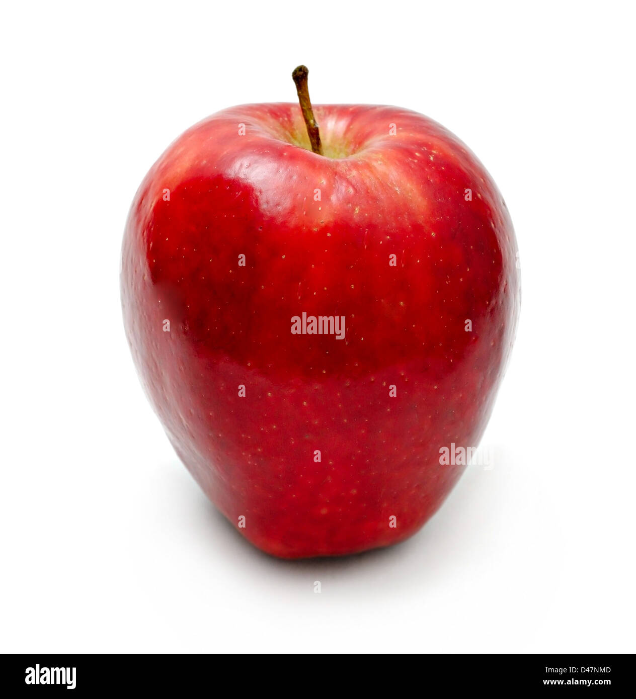 Red apple isolated on white Stock Photo - Alamy