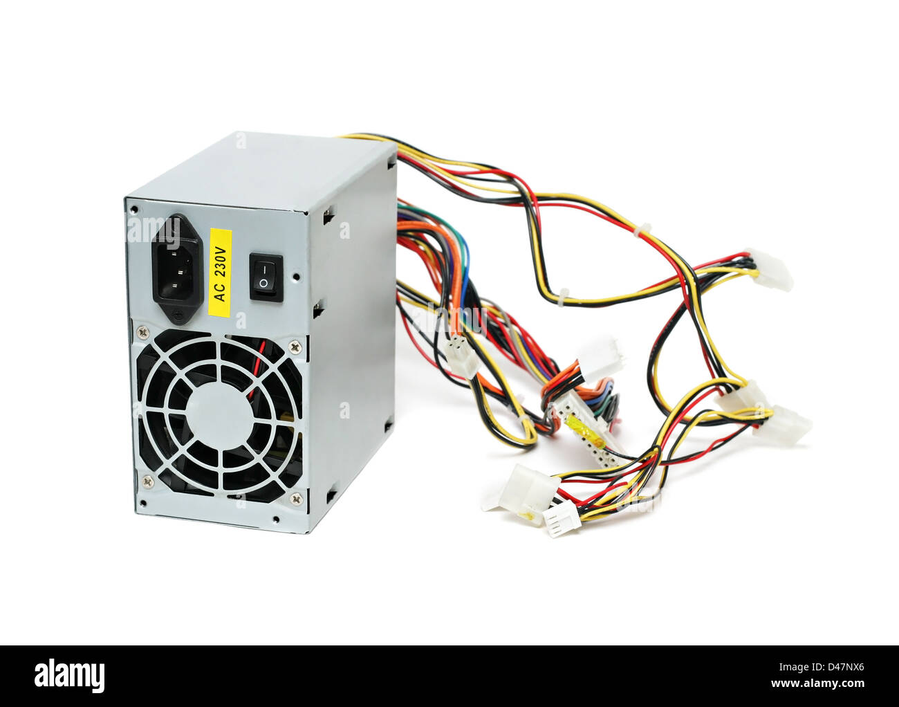 Computer power supply isolated Stock Photo - Alamy