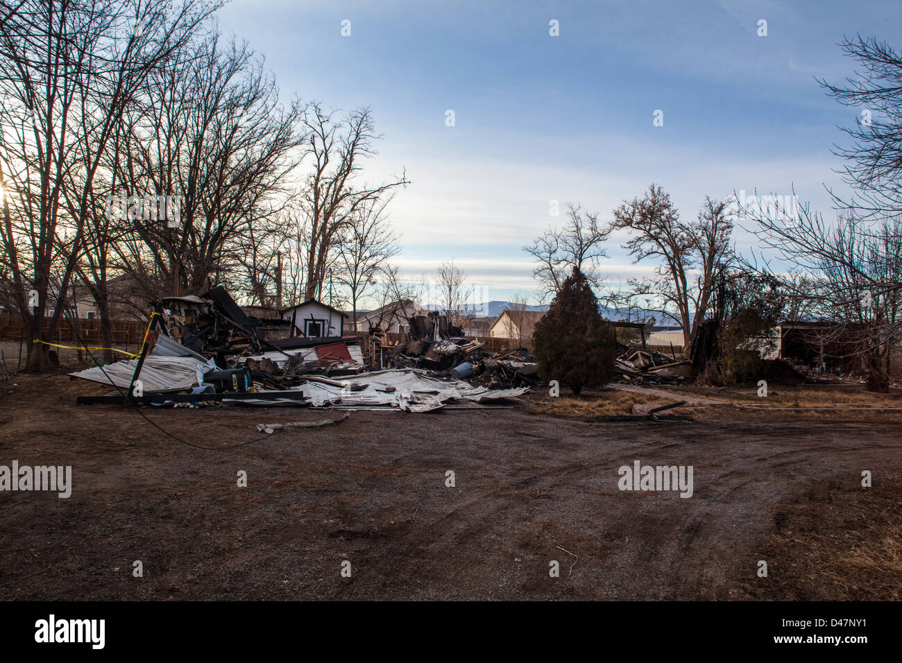 Aftermath of house fire hi-res stock photography and images - Alamy
