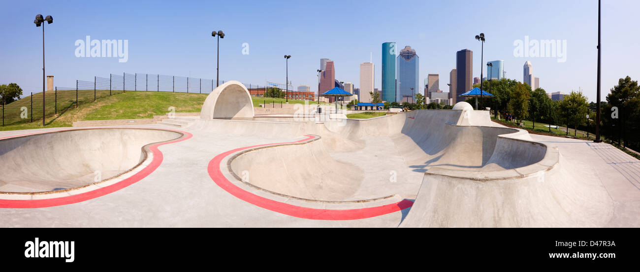 Skate Park in Houston Stock Photo - Alamy