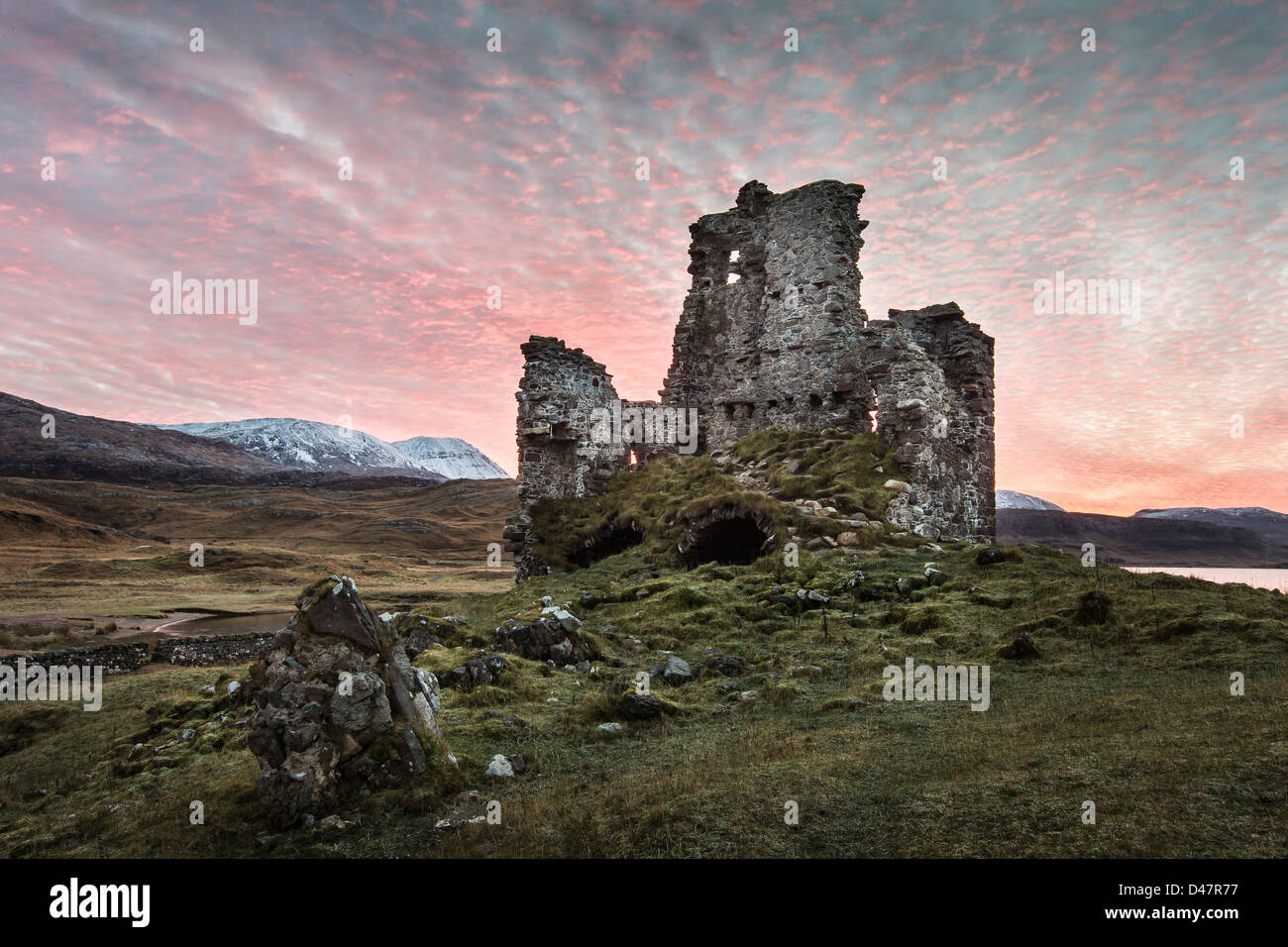 Ardvreck Castle in Sutherland, Scotland Stock Photo - Alamy