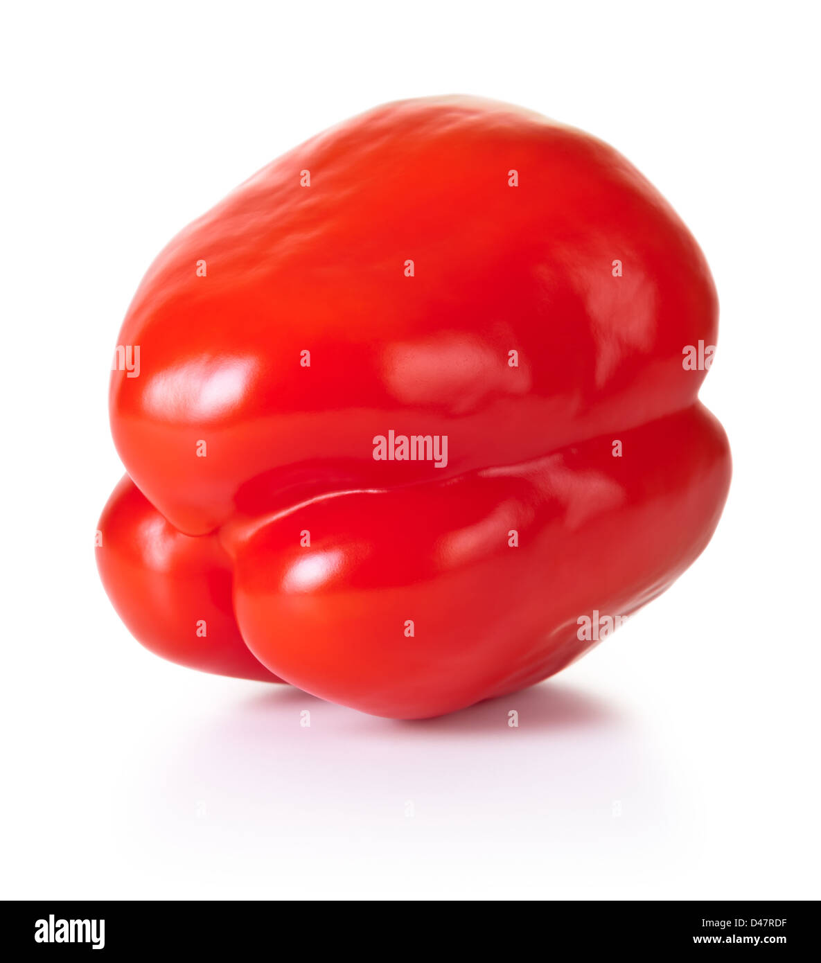Red pepper isolated on white background, fresh vegetable Stock Photo ...