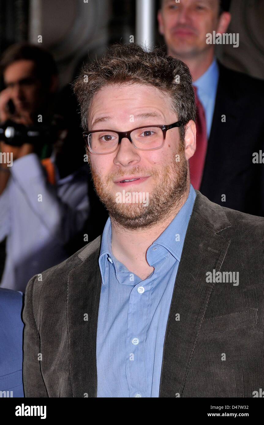 Seth Rogen at the induction ceremony for Star on the Hollywood Walk of ...