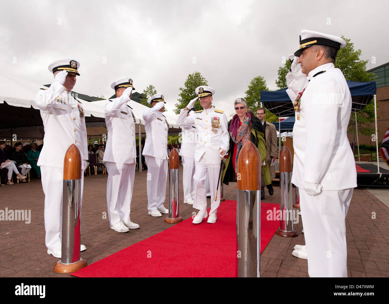 Rear Adm. Douglass Biesel and his family are formally relieved of his ...