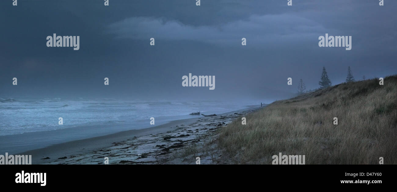 Moody beach scene hi-res stock photography and images - Alamy