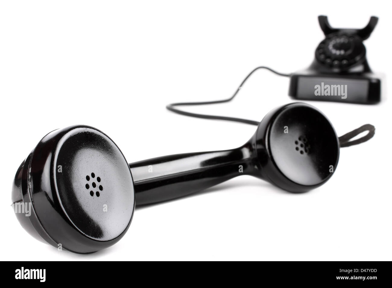 an old telephon with rotary dial Stock Photo - Alamy