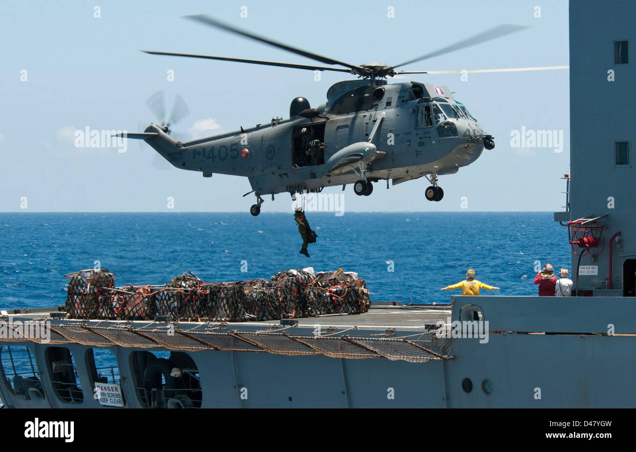 Navy sea king helicopter crew hi-res stock photography and images - Alamy