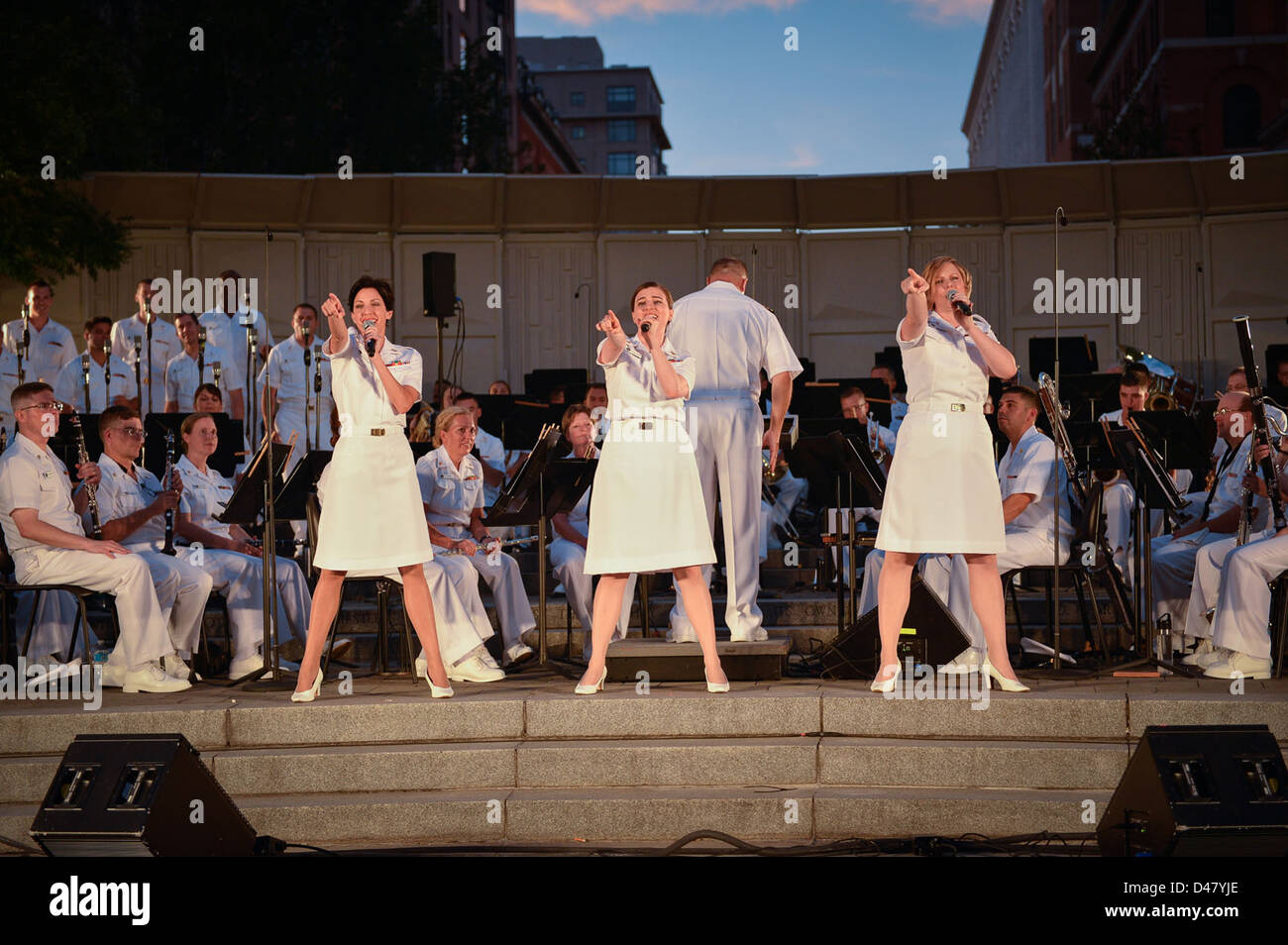 The U.S. Navy Band performs a Concert on the Avenue event in Washington ...