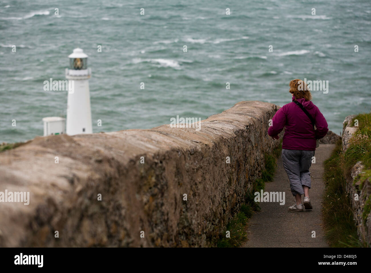Holyhead south stack lighthouse bridge hi-res stock photography and ...