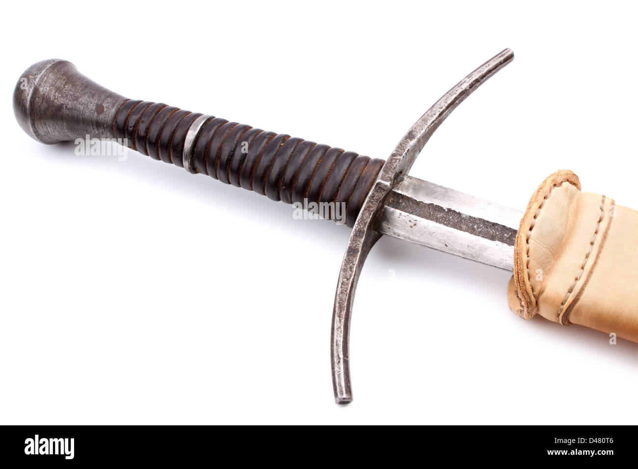 historic steel longsword with a leather sheath Stock Photo - Alamy