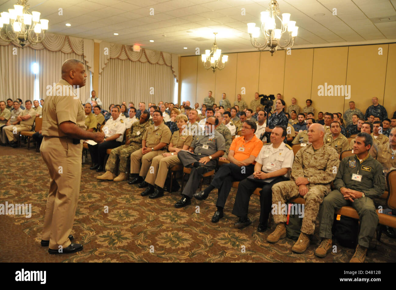The commander of U.S. Naval Forces Southern Command and U.S. 4th Fleet ...