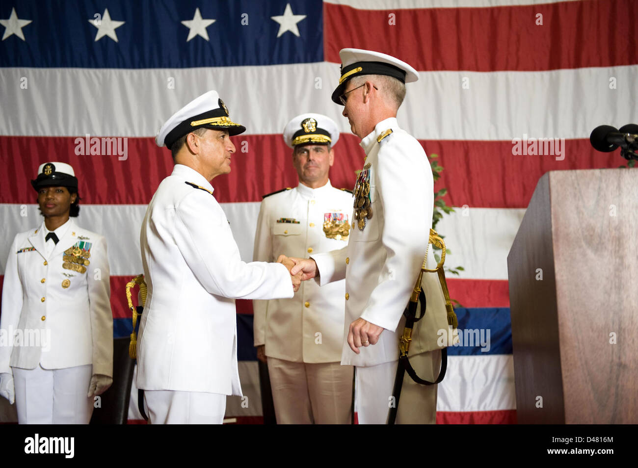 Change of command ceremonies hi-res stock photography and images - Alamy