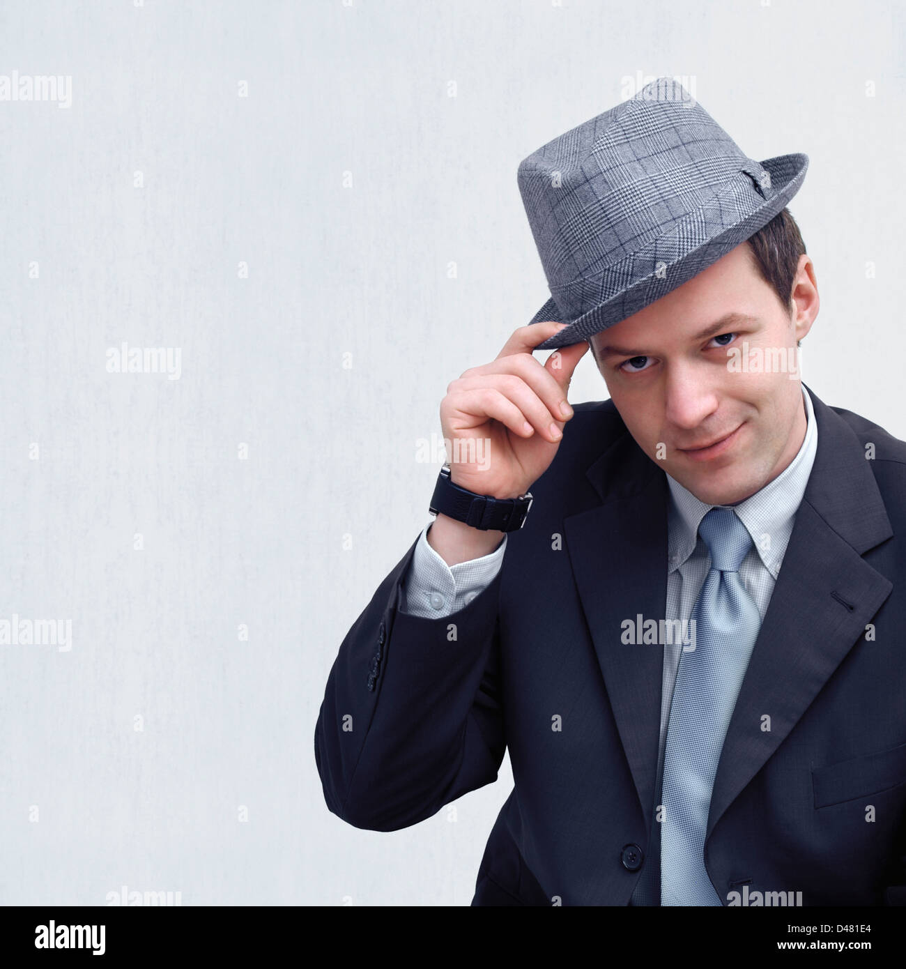 Man tipping hat hi-res stock photography and images - Alamy