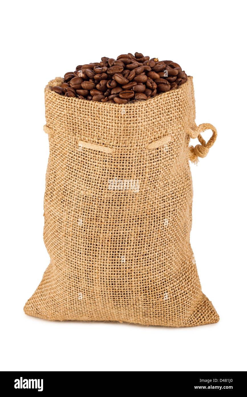 a back filled with coffee beans Stock Photo - Alamy