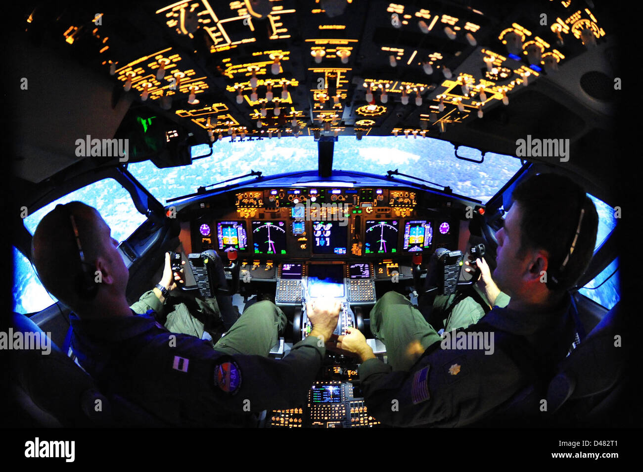 Navy officers participate in classroom instruction at Naval Air Station ...