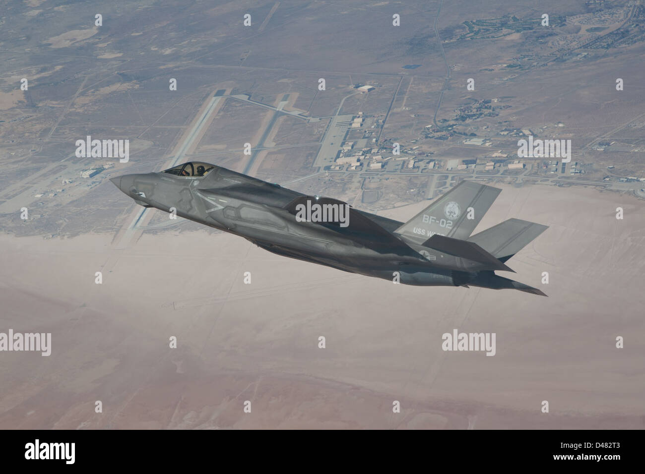 A Lockheed Martin test pilot flies the BF-2 aircraft during air start ...