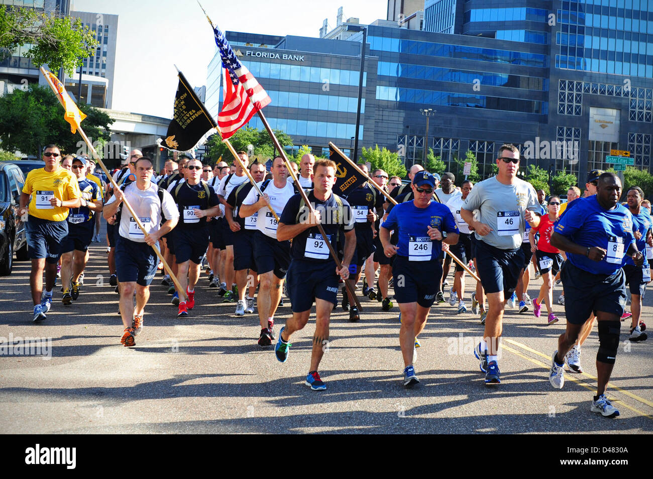 Chief selectees take part in the Wounded Warrior Project run at Naval ...