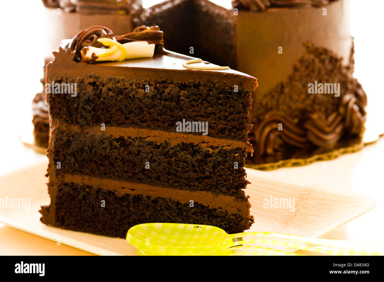 Gourmet chocolate cake decorated for graduation party Stock Photo - Alamy