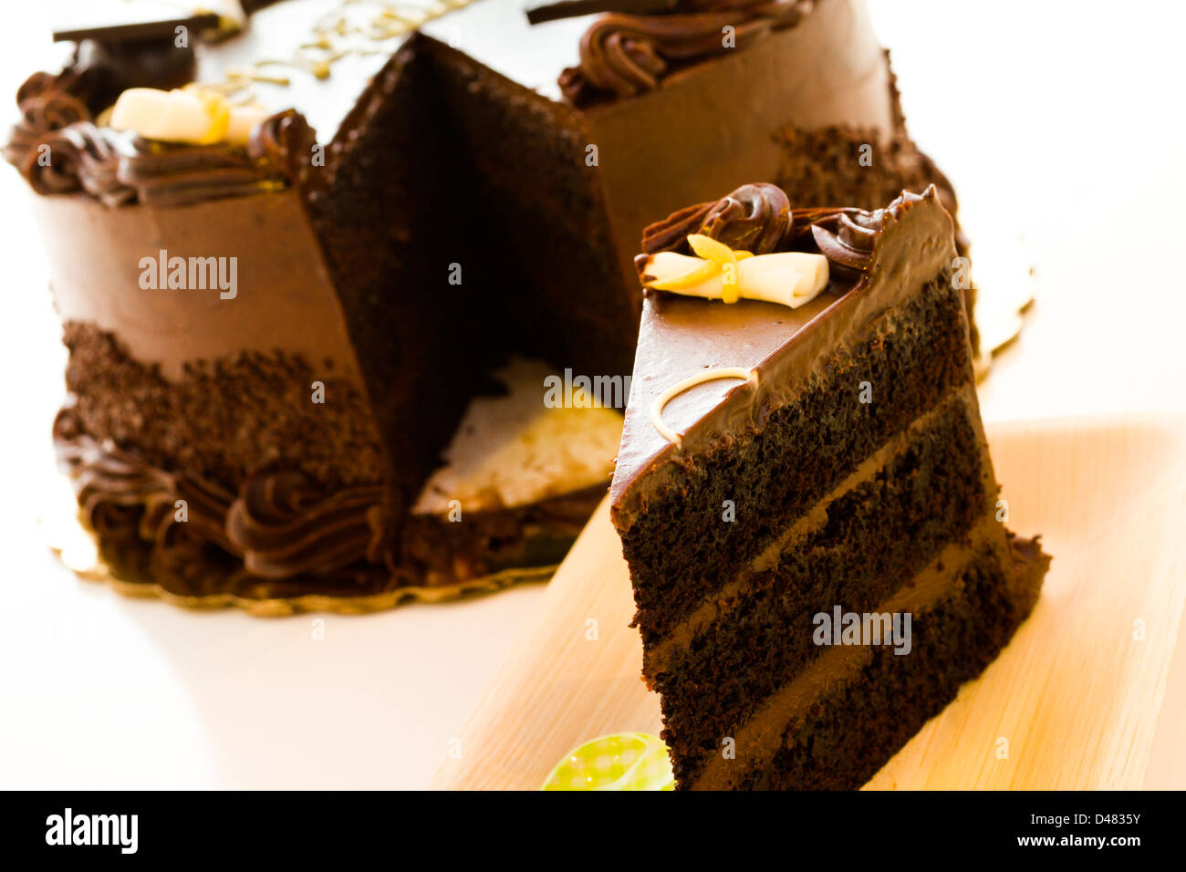 Gourmet chocolate cake decorated for graduation party Stock Photo - Alamy