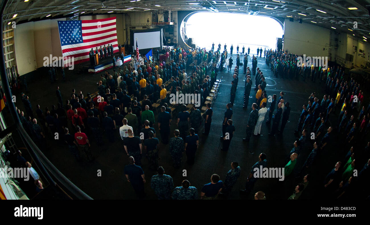 Ship holds 9/11 remembrance Stock Photo - Alamy