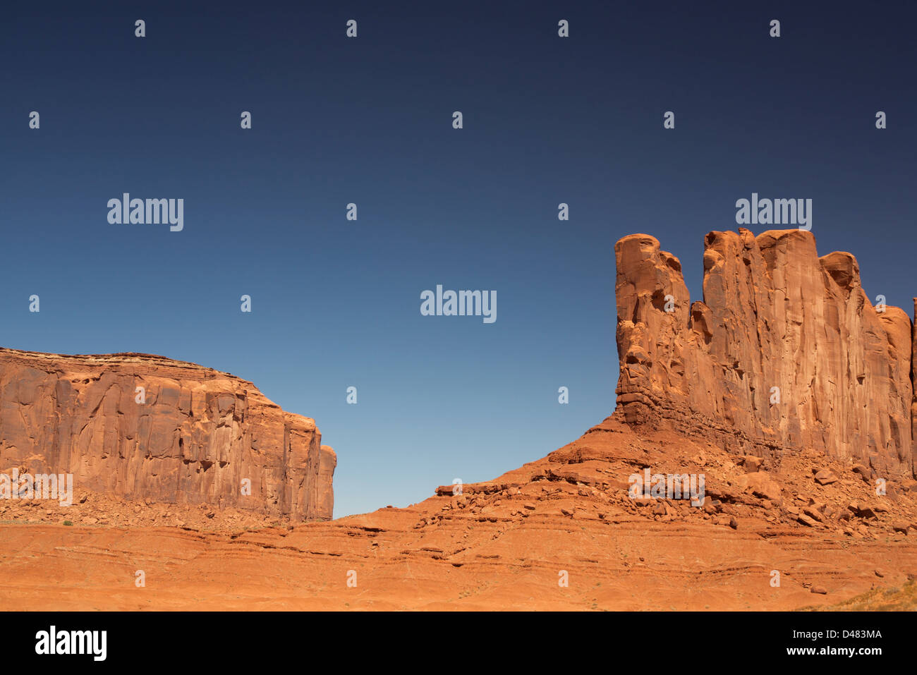 Monument Valley, Arizona Utah border USA Stock Photo - Alamy