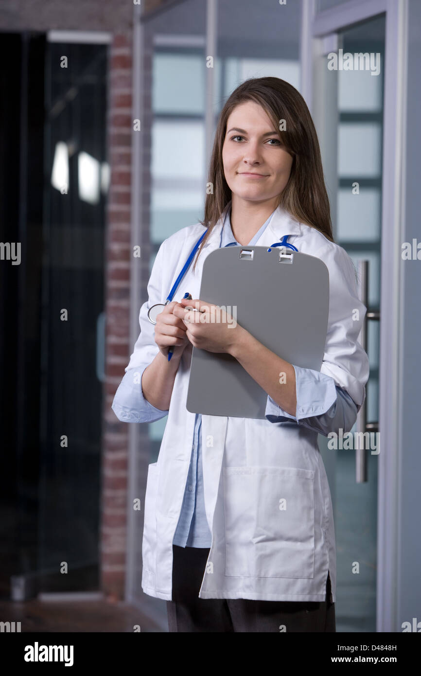 Female Doctor in modern office Stock Photo - Alamy