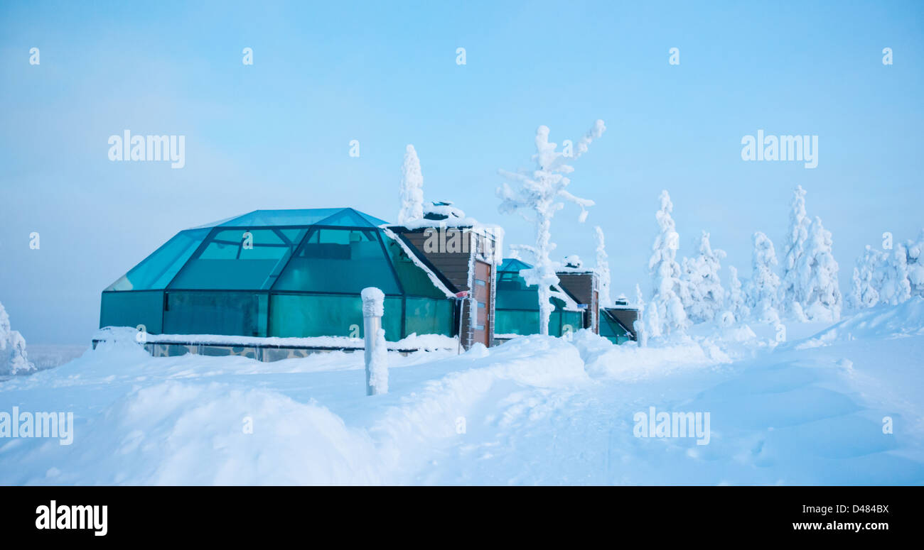 Unique northern luxury, Levi, travel, igloos, Kammi Stock Photo - Alamy