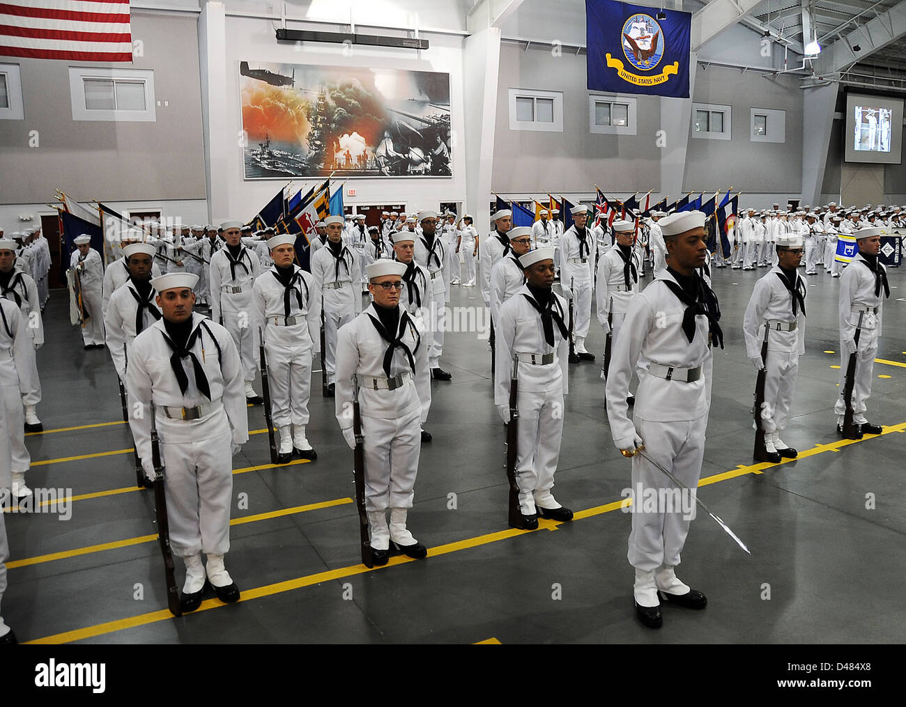 Naval recruit training command great lakes hi-res stock photography and ...