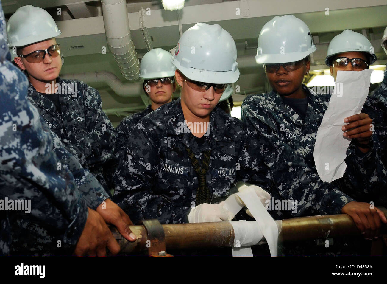 Sailors practice damage control procedures at Naval Base Kitsap ...