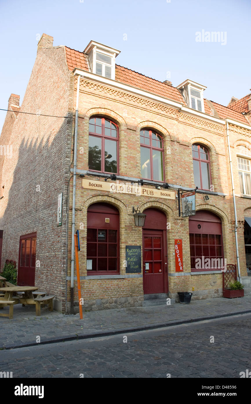 Old Bill pub in Ypres or Ieper Belgium Stock Photo - Alamy