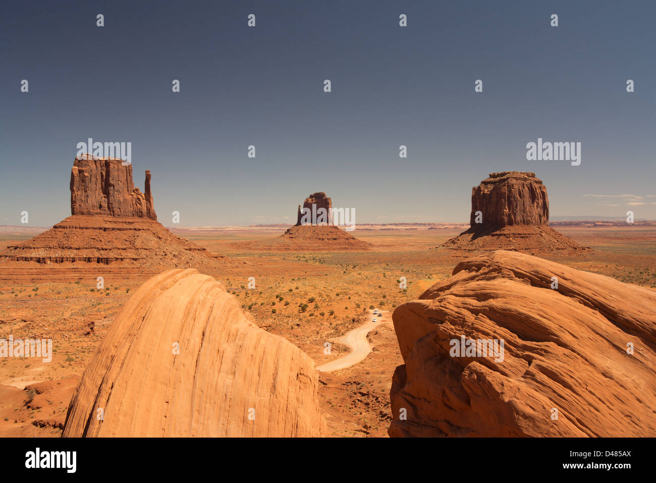 Monument Valley, Arizona-Utah State line, USA Stock Photo - Alamy