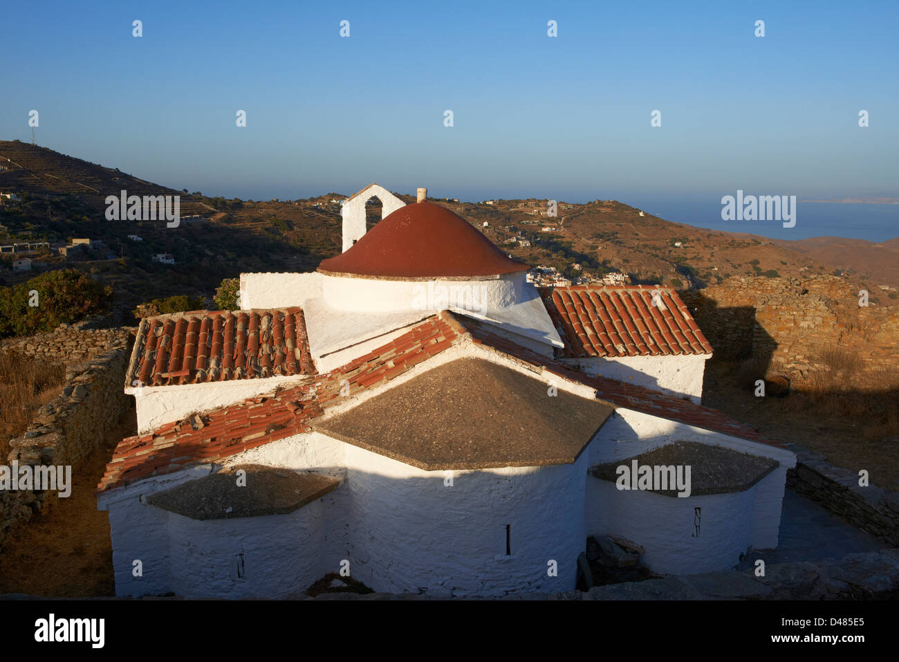 Greece, Cyclades island, Kea island, Agia Anna church Stock Photo - Alamy