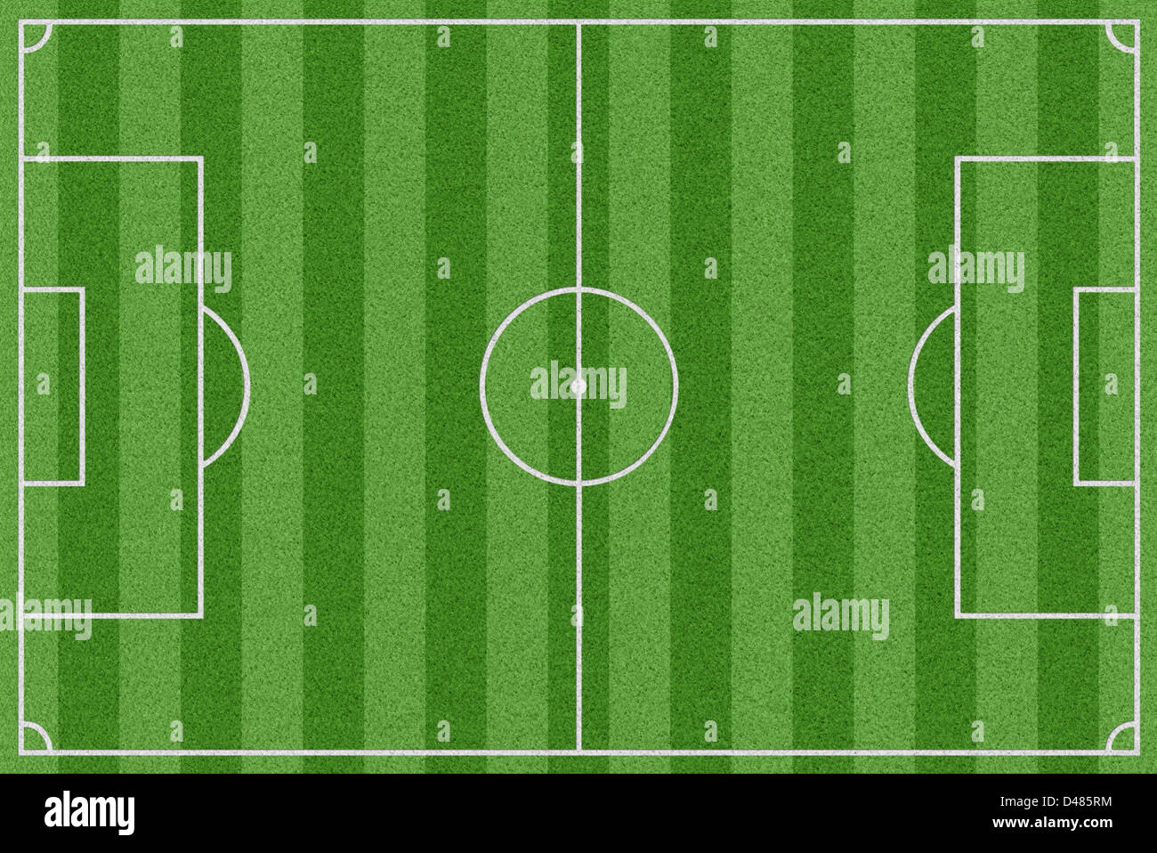 soccer field with realistic grass Stock Photo - Alamy