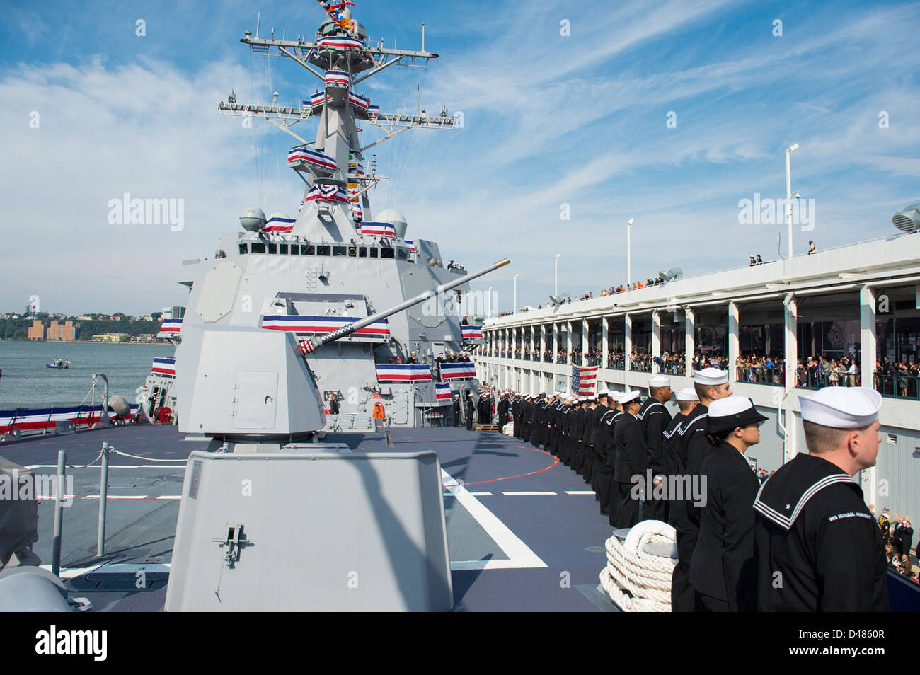 USS Michael Murphy (DDG 112) is commissioned in New York Stock Photo ...