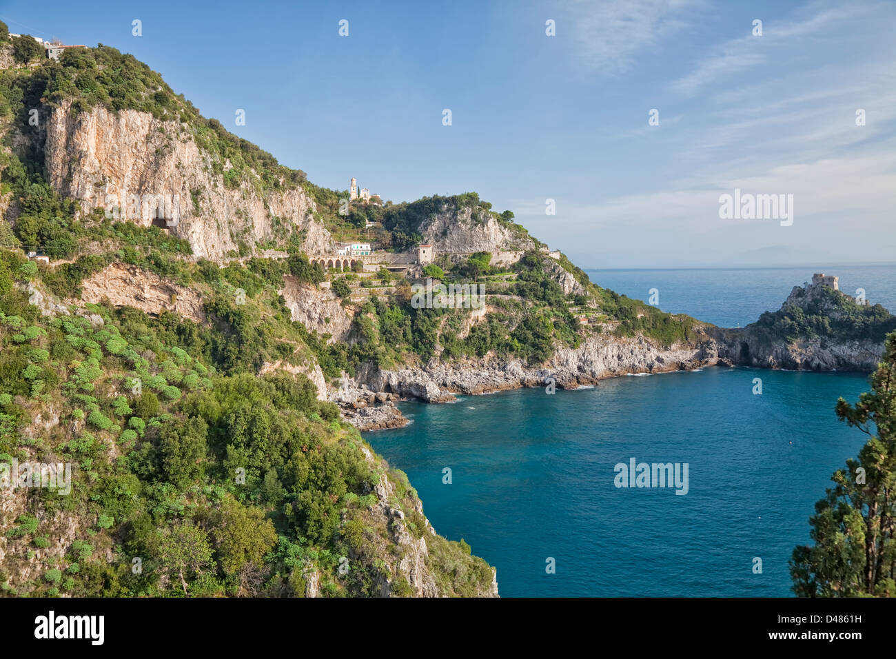 Shoreline along the Amalfi Coast, Italy Stock Photo - Alamy