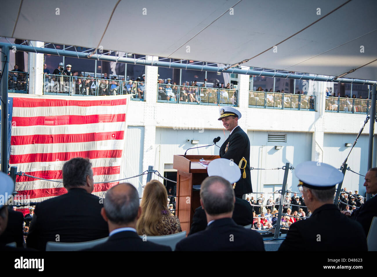 The USS Michael Murphy (DDG 112) is commissioned in New York, marking ...