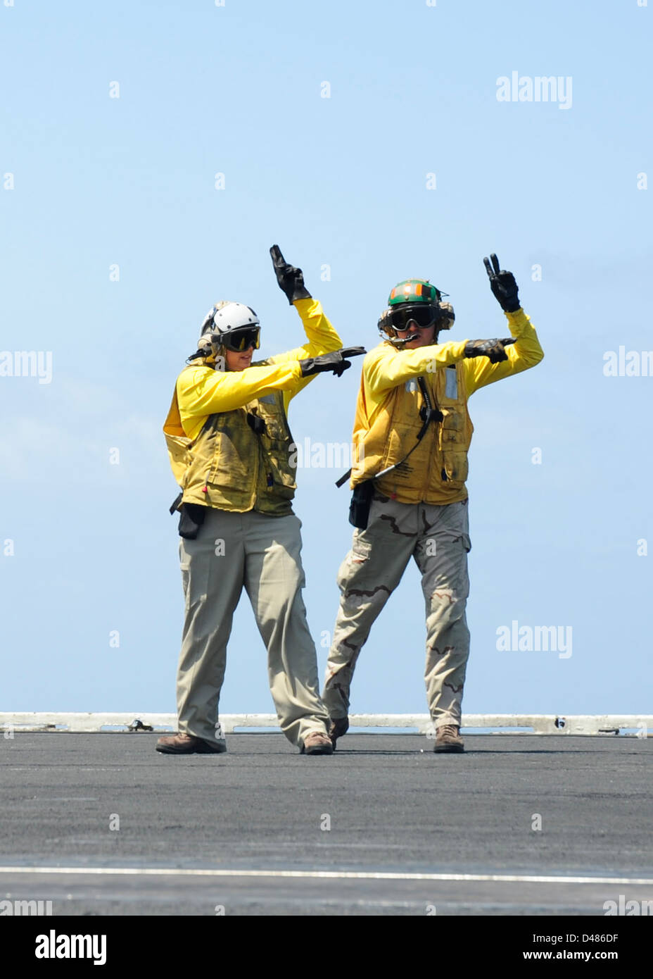 U.S. Navy officers participate in training exercises aboard the USS ...