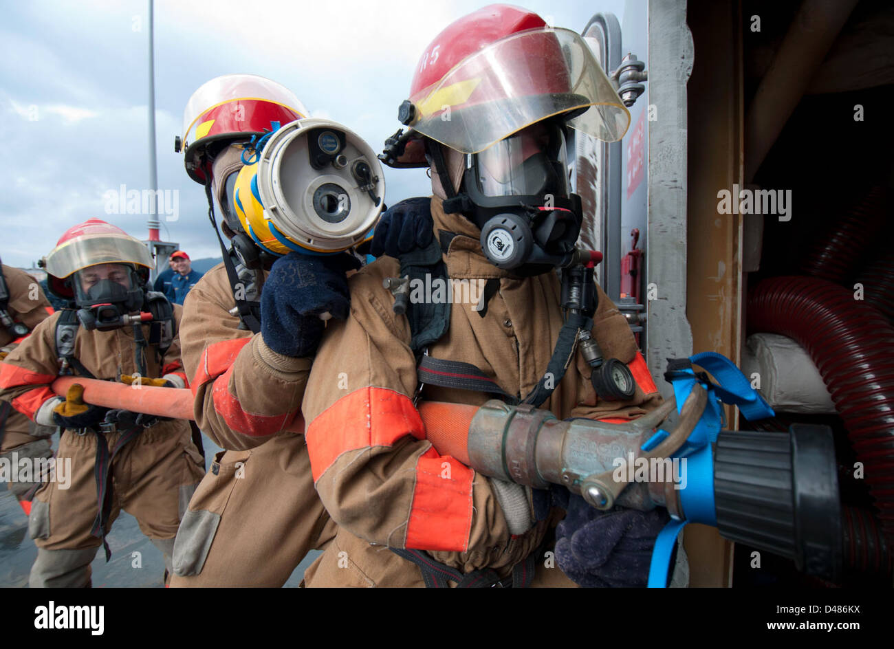 Shipboard firefighting hi-res stock photography and images - Alamy