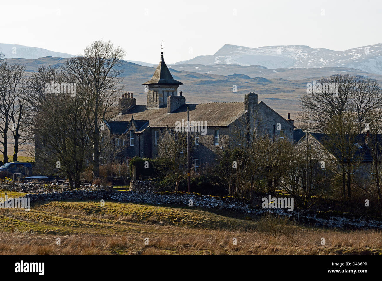 Brackenber Lodge, former workhouse. Shap, Cumbria, England, United ...
