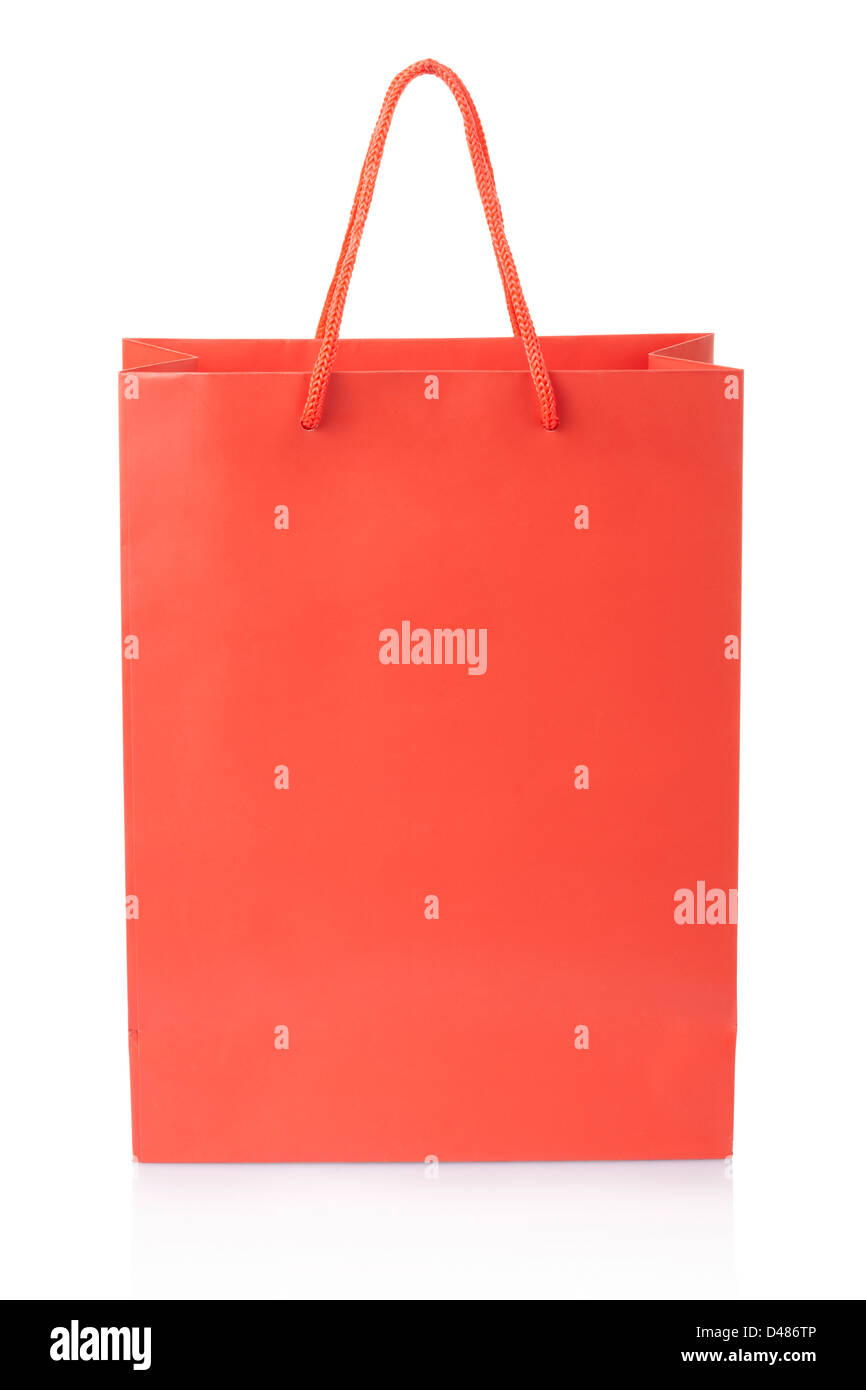 Red shopping bag Stock Photo - Alamy