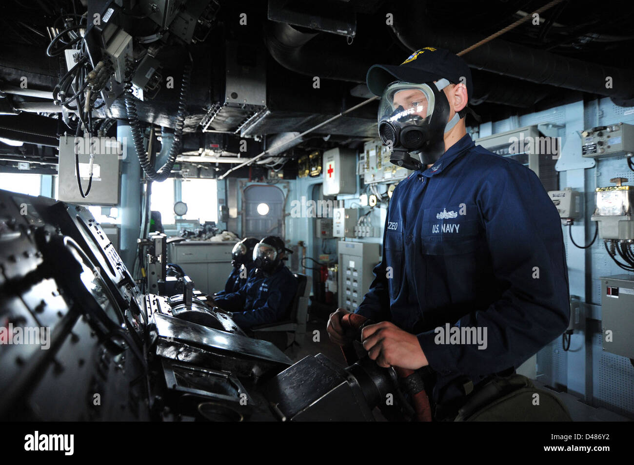 Gas mask exercise hi-res stock photography and images - Alamy