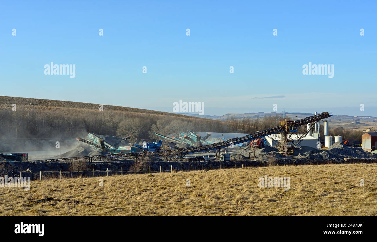 The Cemex Shap Blue Granite Works. Shap, Cumbria, England, United ...
