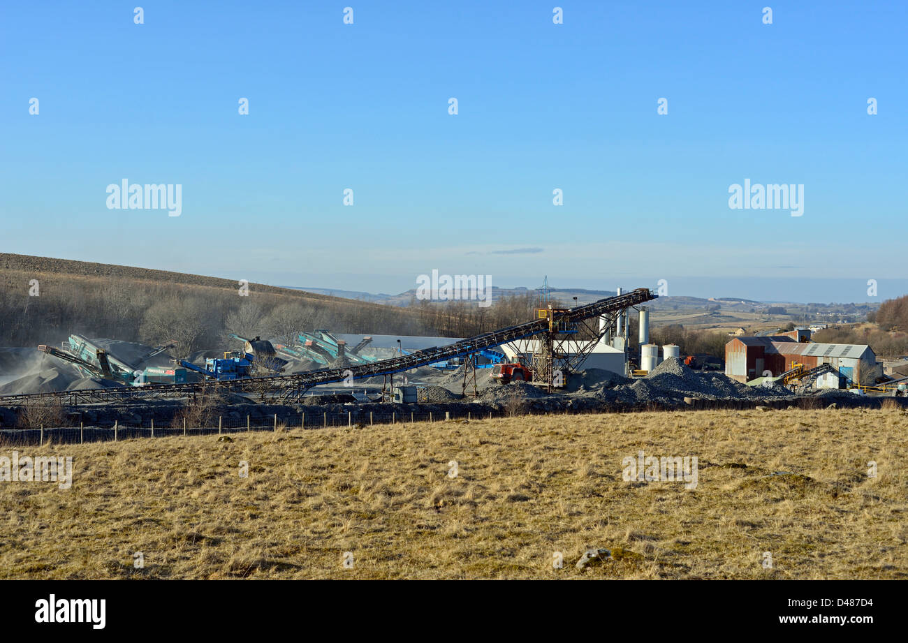 The Cemex Shap Blue Granite Works. Shap, Cumbria, England, United ...