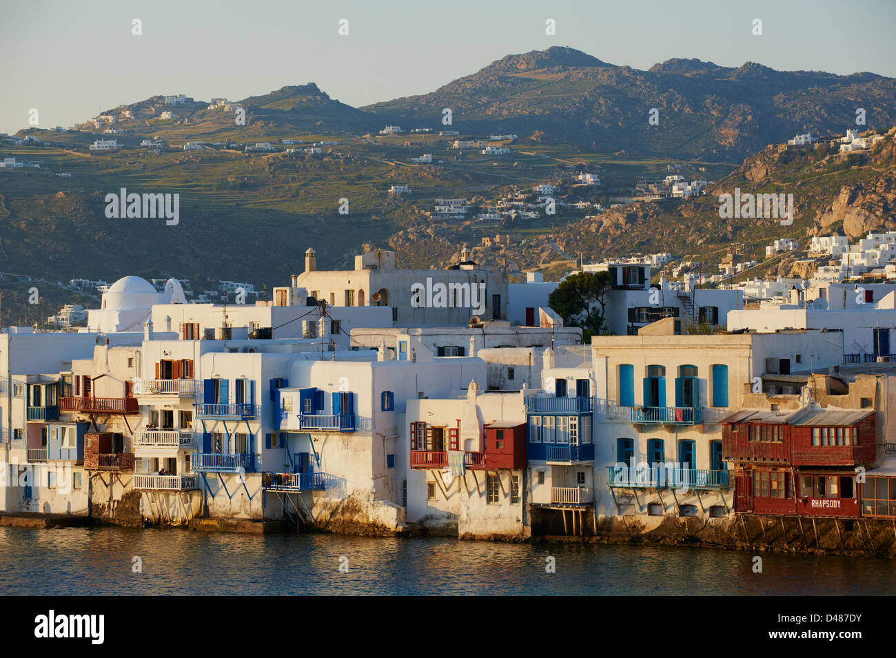 Greece, Cyclades, Mykonos island, Chora, Mykonos town, Little Venice ...