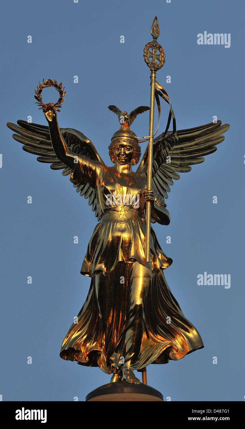 The so-called 'Goldelse' (lit. golden lizzy) stands tall on top of the ...