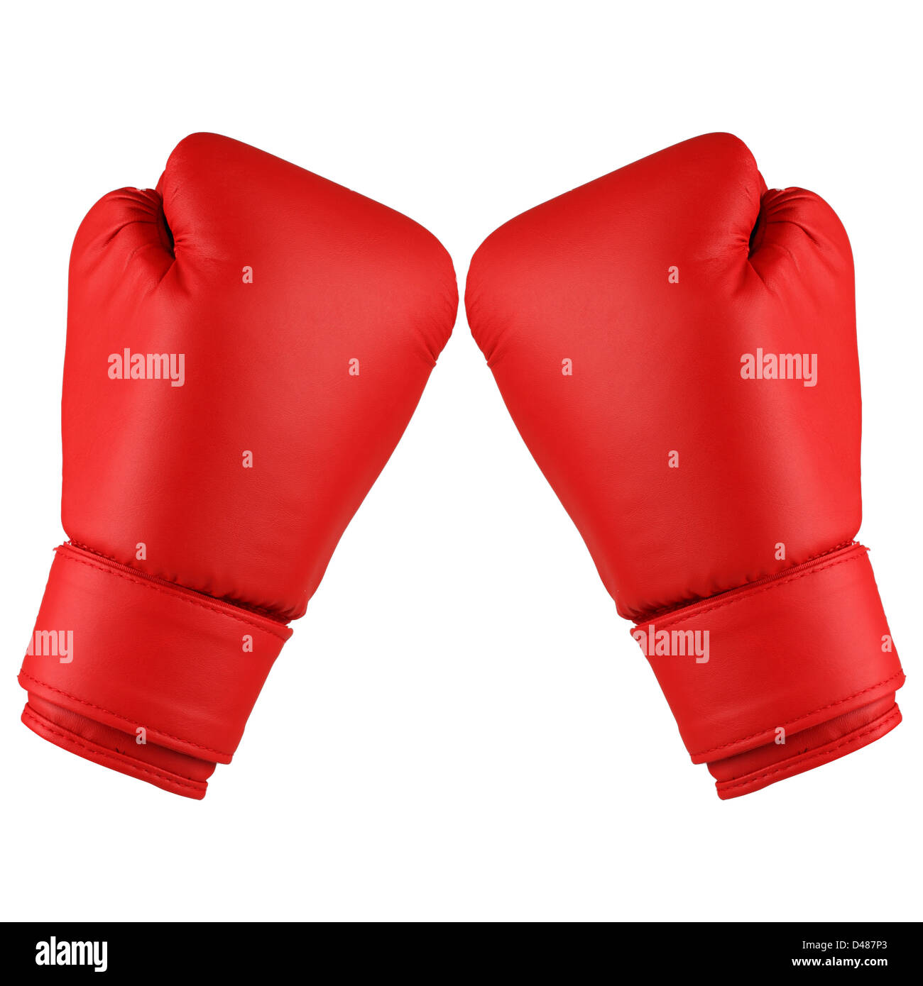 a pair of box gloves in front of white background Stock Photo - Alamy