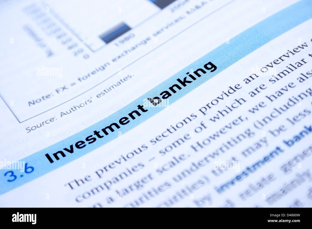 Banking and finance document,learning objectives Stock Photo - Alamy